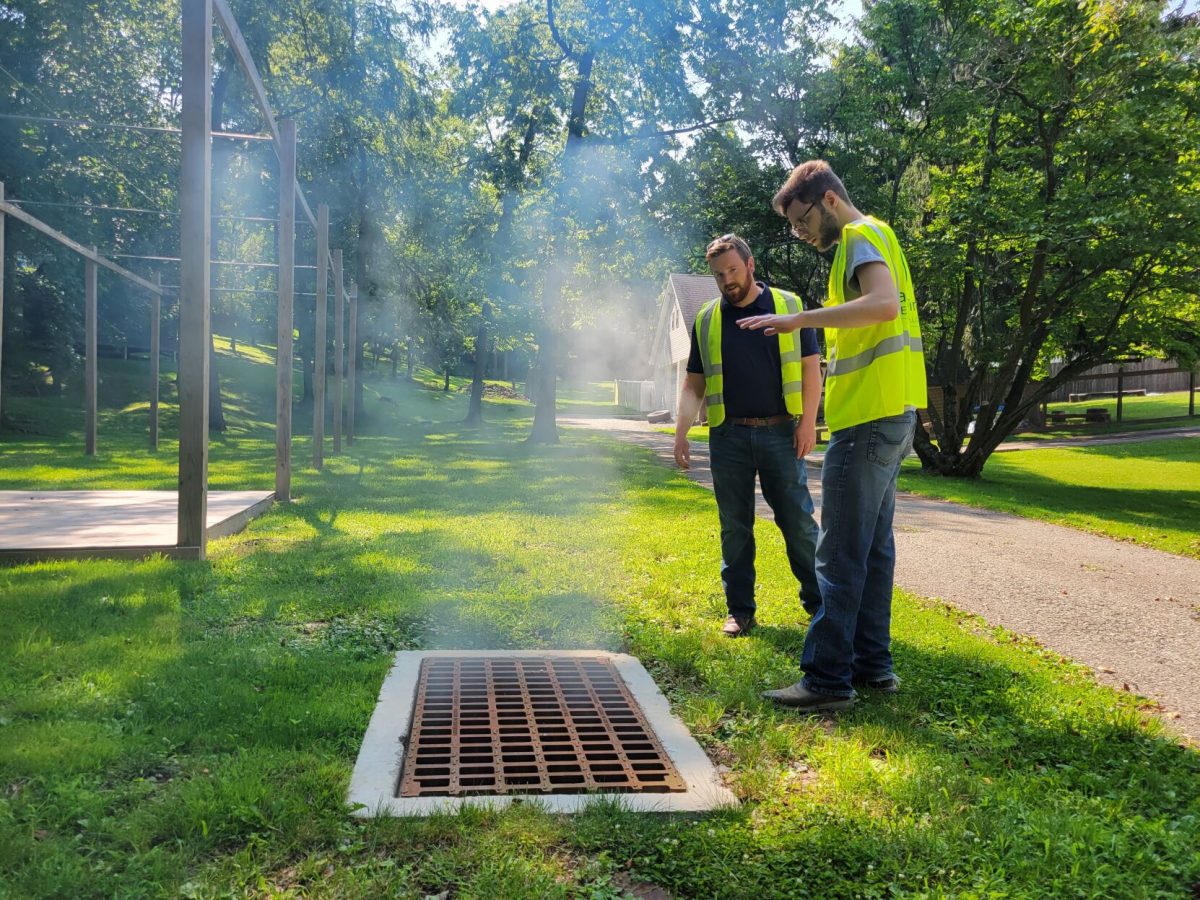 Smoke on the alley: Testing performed on storm sewer lines in ...